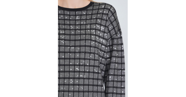 Silver Mosaic: Knitwear with Jet Black Trim | Modest Women Clothing ...