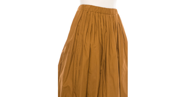 Copper Glow Rust Midi Skirt | Modest Women Clothing - YAL New York