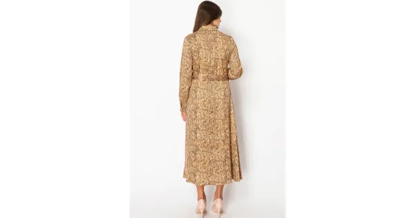 Amber Glow Belted Shirt Dress | Modest Women Clothing - YAL New York